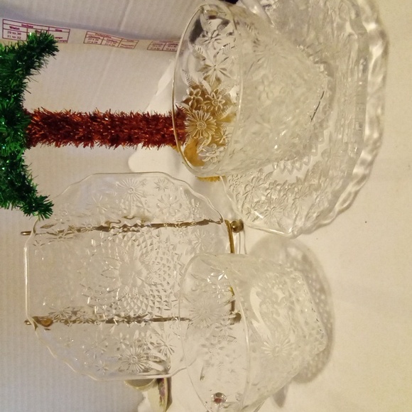 Indiana Glass | Kitchen | Indiana Glass Pineapple Floral Set 93 Clear ...